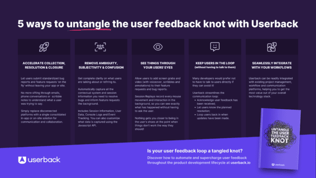 5 ways to untangle the user feedback knot with Userback 🪢