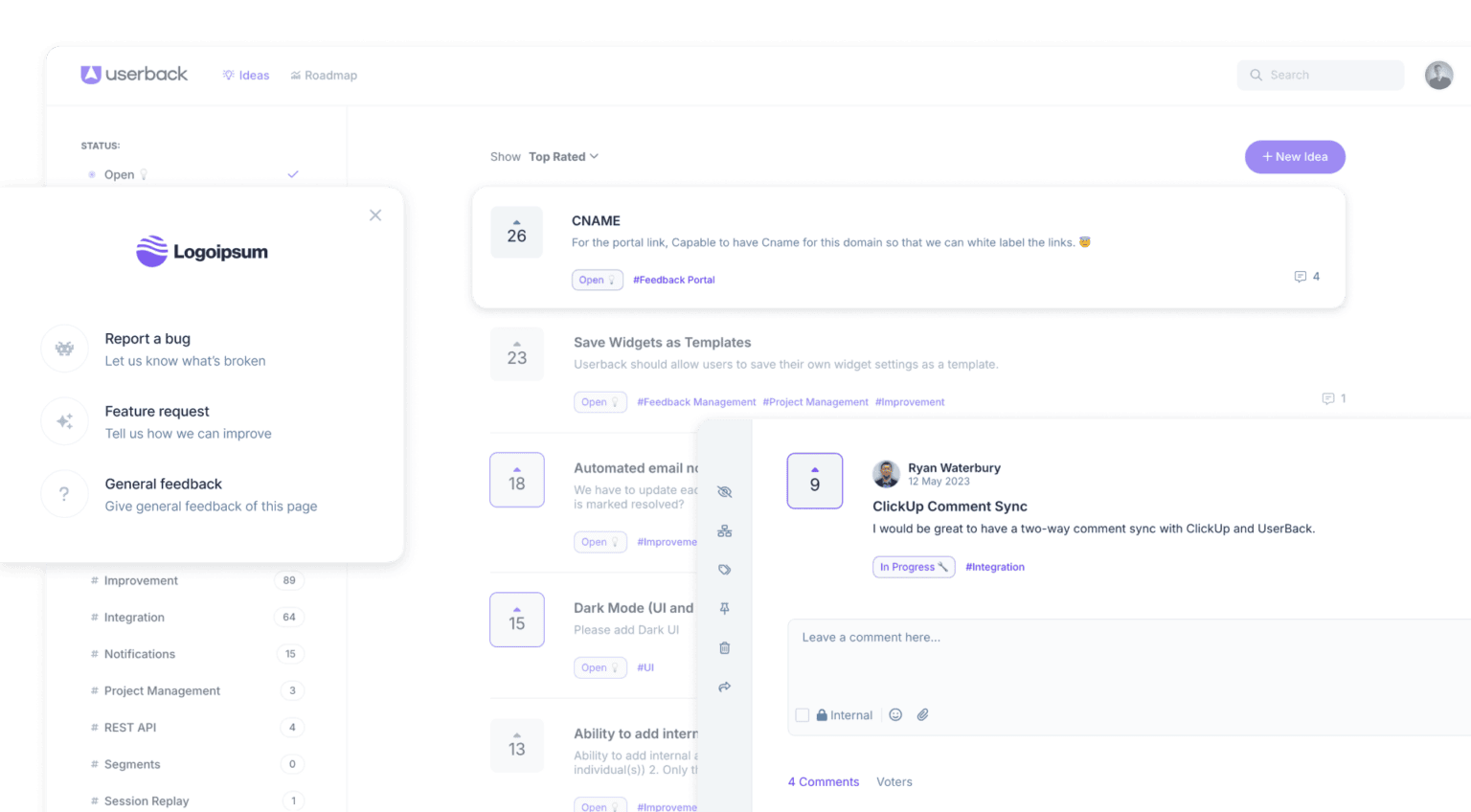 The Ultimate Feature Portal for Product Managers · Userback
